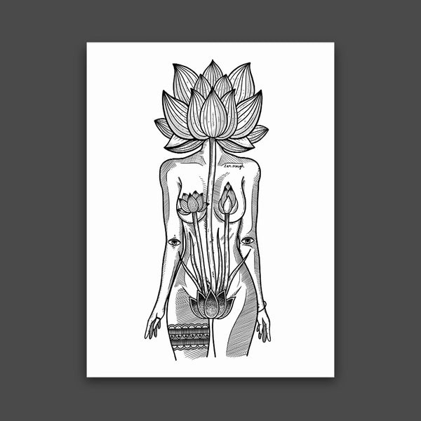 Lotus Goddess Print – HEYEMILYDEE SHOP