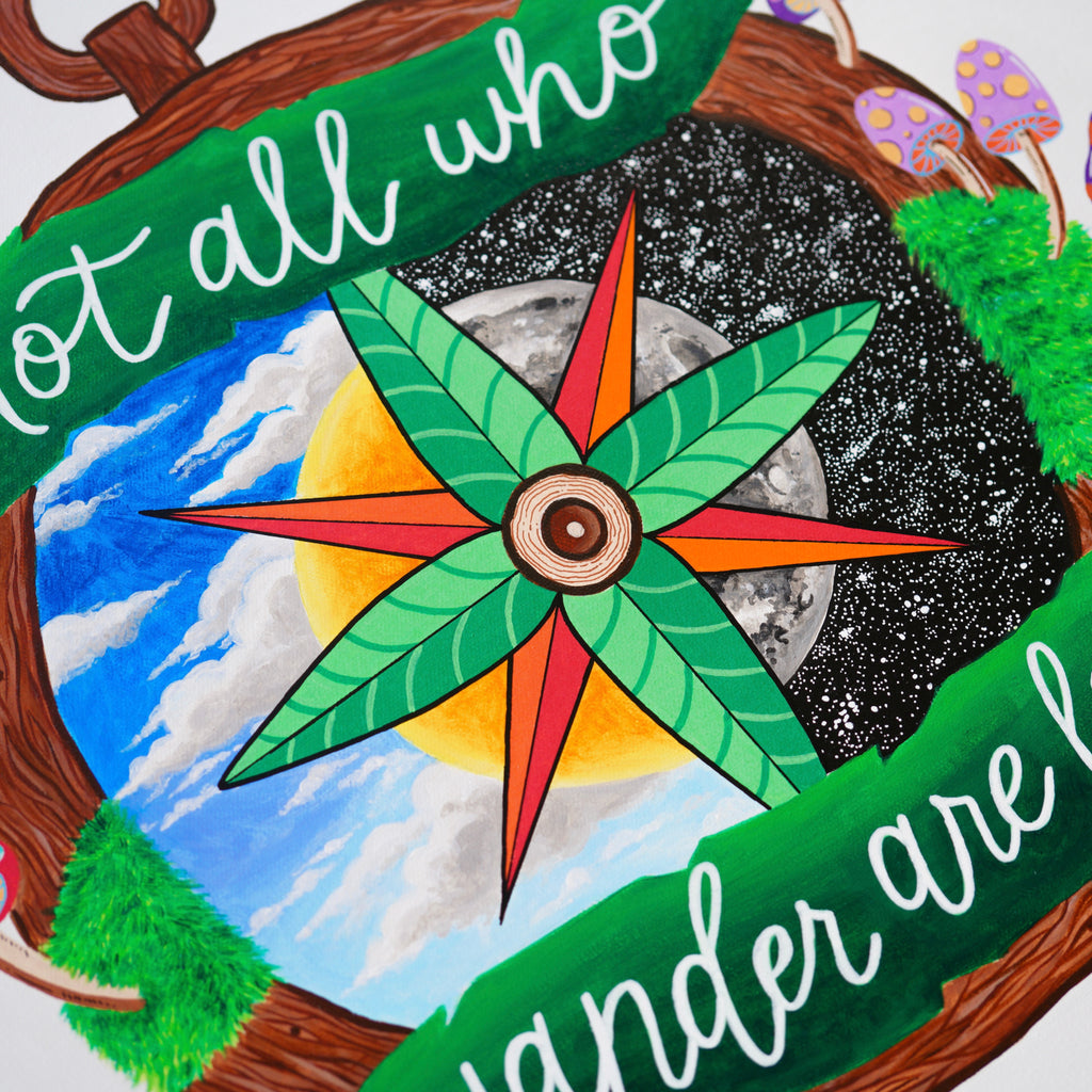 Wander Compass Painting – HEYEMILYDEE SHOP