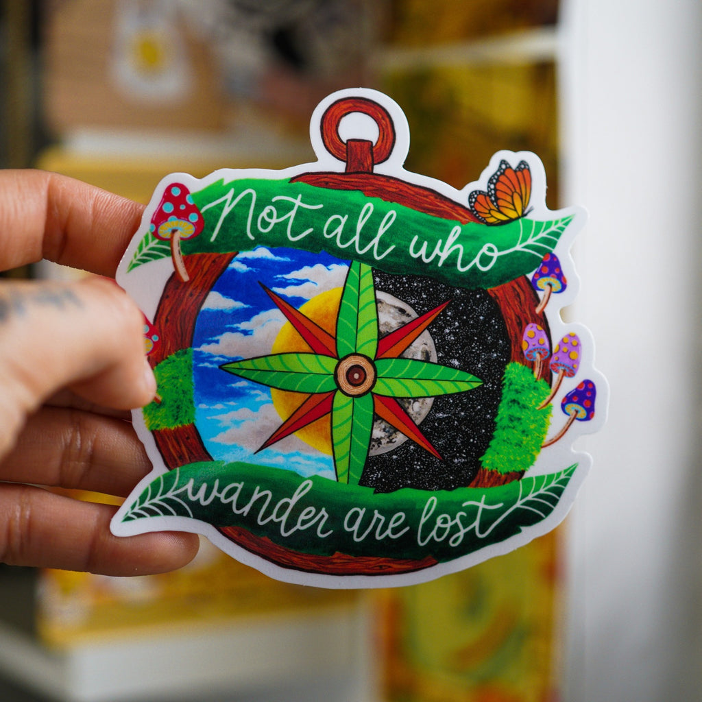 Wander Compass Sticker – HEYEMILYDEE SHOP