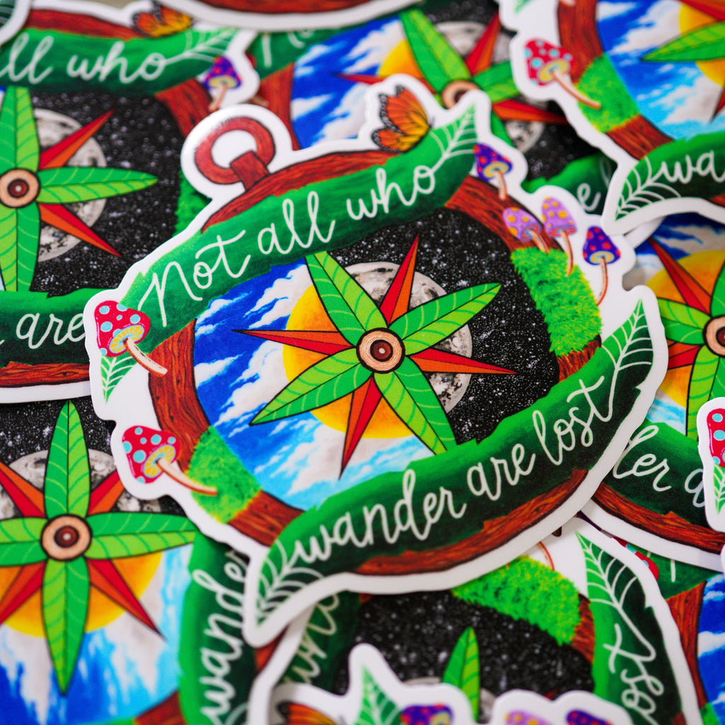 Wander Compass Sticker – HEYEMILYDEE SHOP